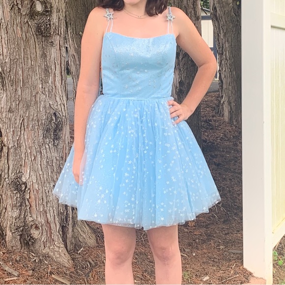 Sherri Hill | Dresses | Sherri Hill 53972 Light Blue Star Dress | Poshmark